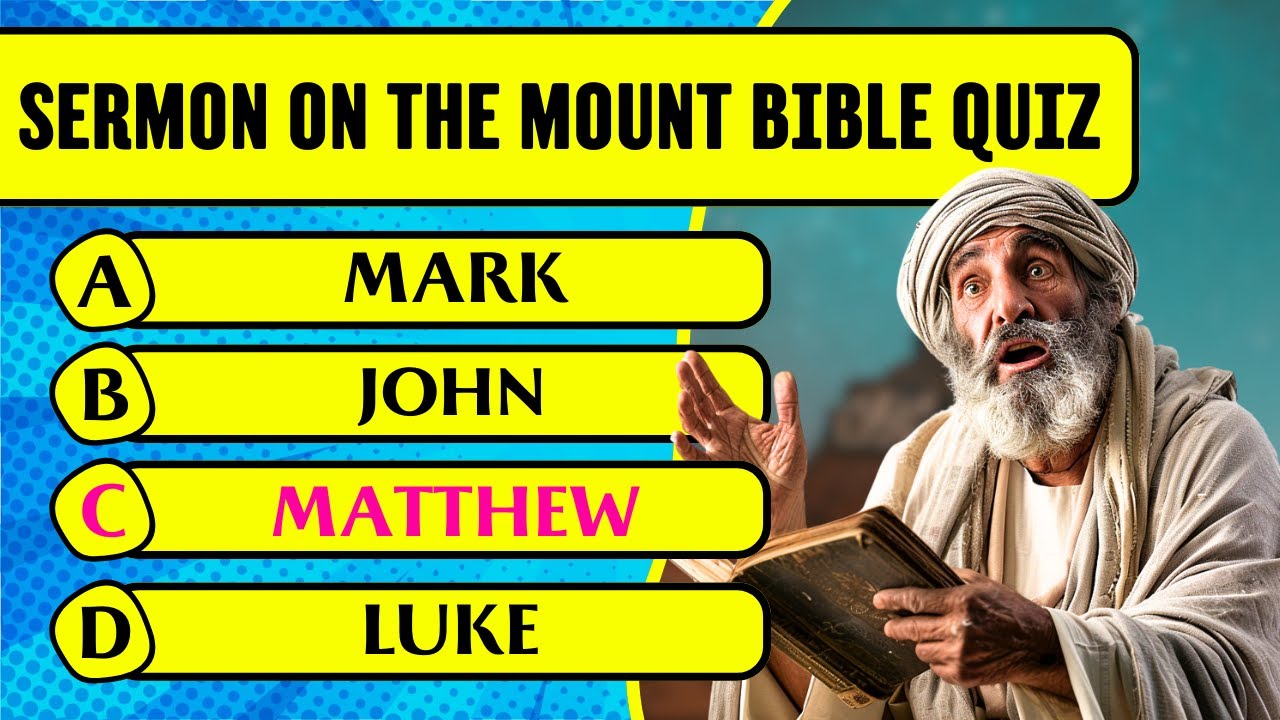 Sermon on the Mount Bible Quiz (50 Hardest Questions & Answers to Test ...