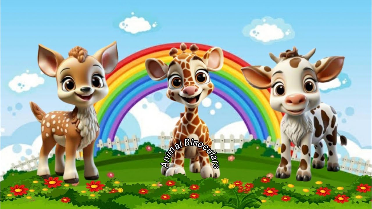 Best Animal Sounds Around the World - Deer, Giraffe, Cow, Sheep, Monkey ...