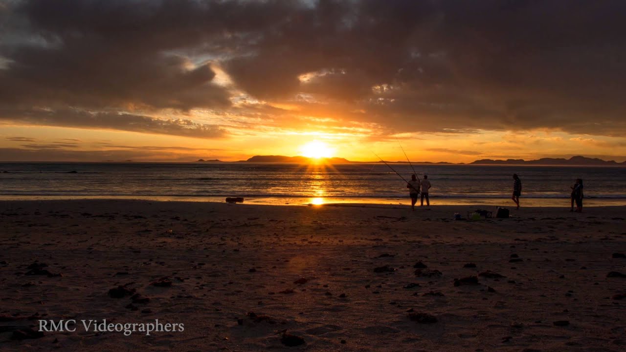 Strand Beach Sunset Time Lapse - YouTube