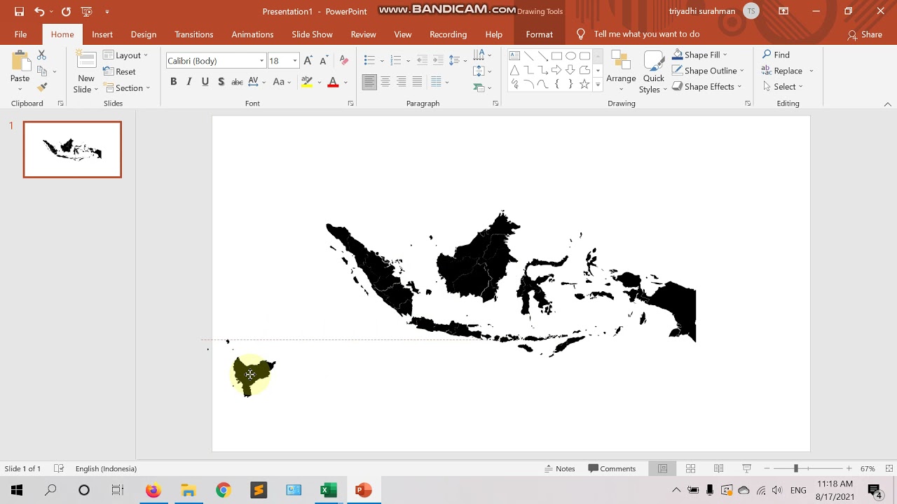 Cara Insert Atau Menambahkan Peta Indonesia Dan Provinsi Di PowerPoint ...