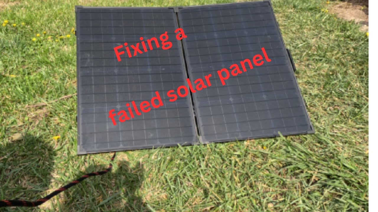 Fixing a solar panel that stop producing power - YouTube