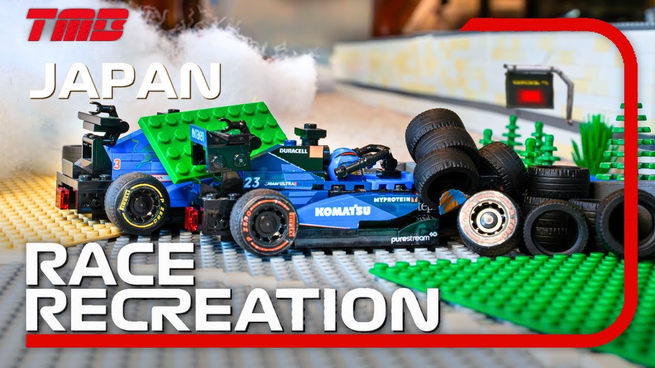 Race Recreation | 2024 Lego Japanese Grand Prix - YouTube
