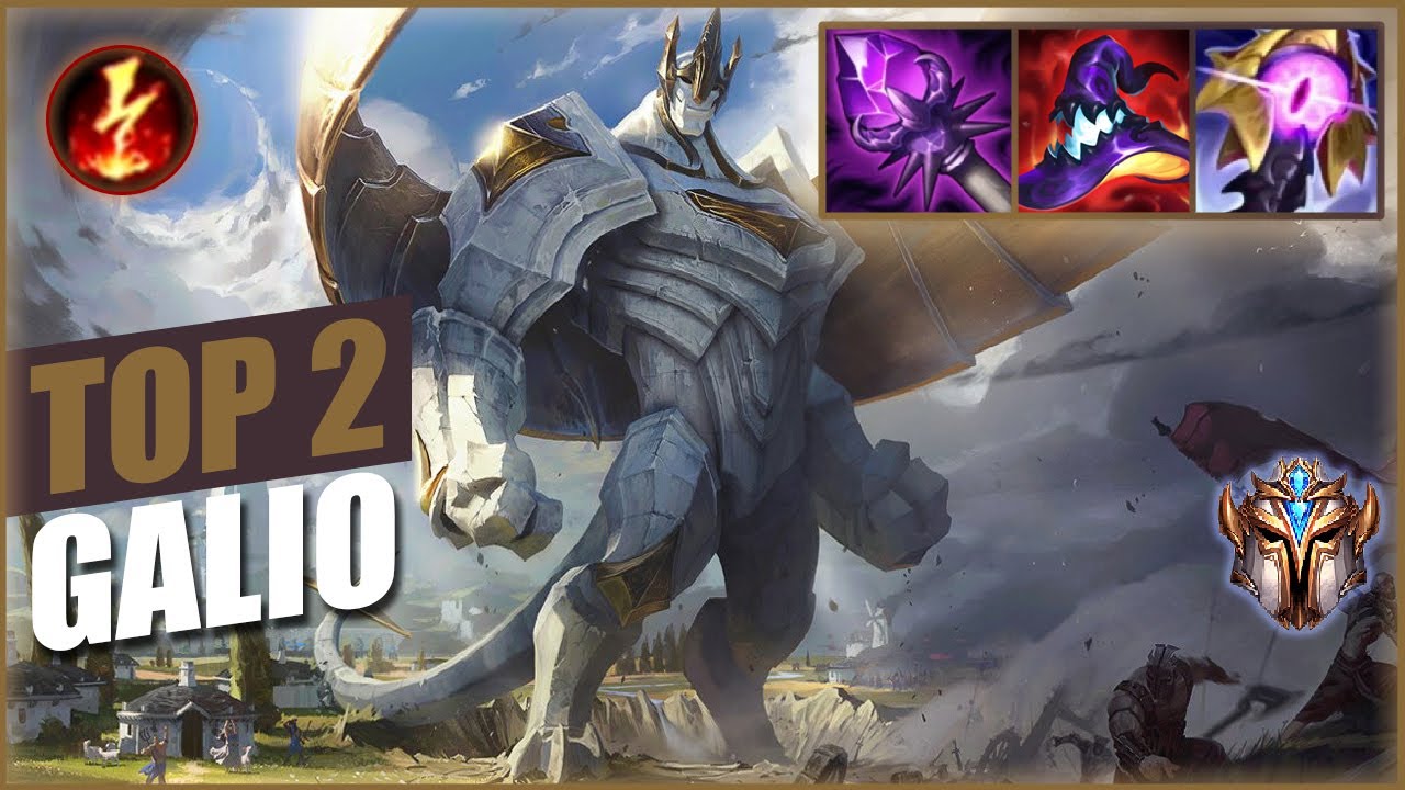[Wild Rift] Galio TOP 2 - S8 RUSH Challenger ranked game + build - YouTube