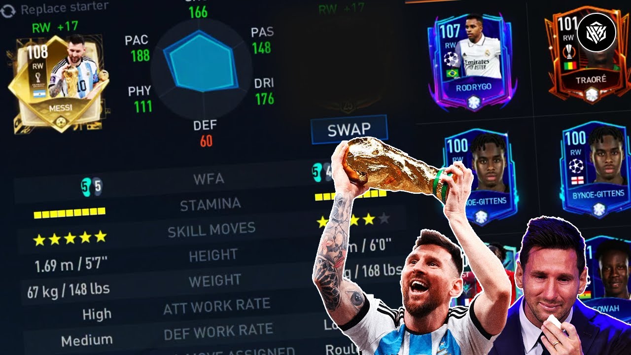 Finally I Replaced Worldcup TOTT Messi 😭 | FIFA Mobile - YouTube