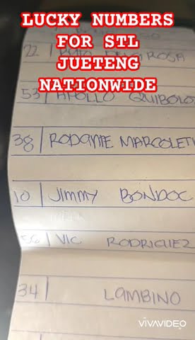 STL JUETENG LUCKY NUMBERS NATIONWIDE - YouTube