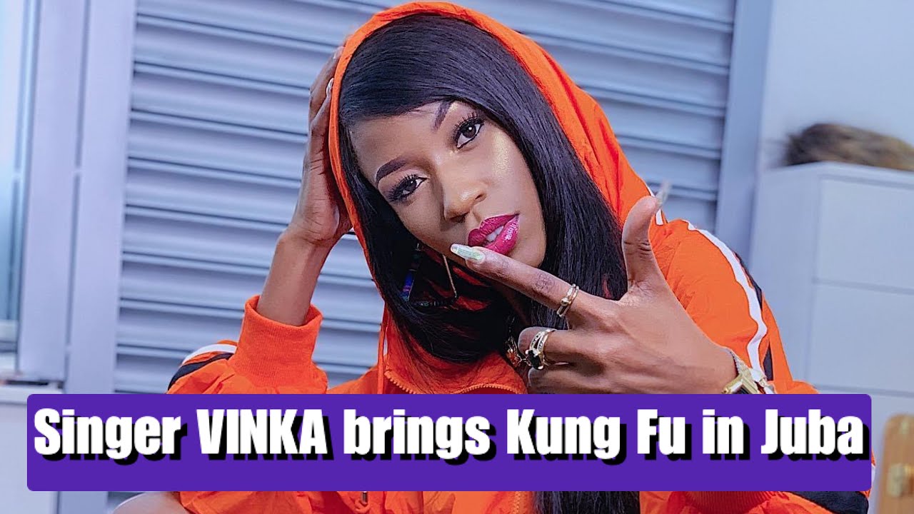 Singer VINKA Kicks fan while Performing on stage in Juba - YouTube