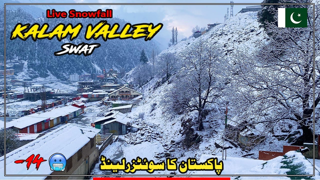 Kalam Valley Covered in Snow | A Winter Adventure on Bike | Swat KPK ...