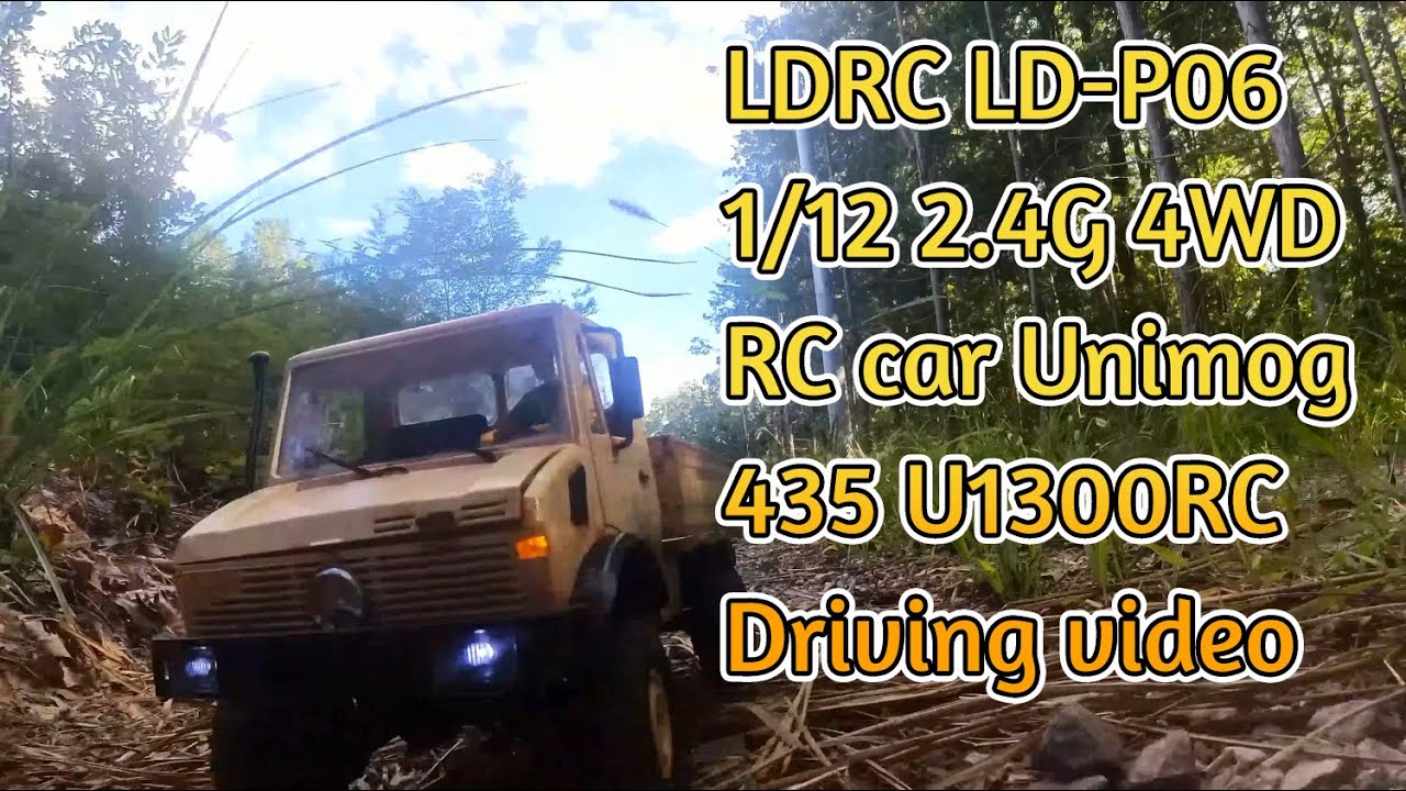 LDRC LD-P06 1/12 2.4G 4WD RC car Unimog 435 U1300RC Driving video - YouTube