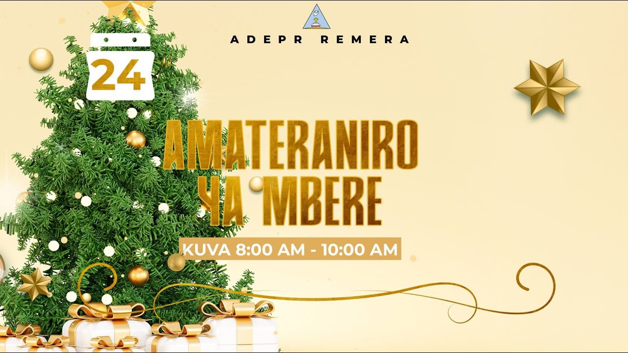 LIVE: AMATERANIRO // 24/12/2023 // ADEPR REMERA - YouTube