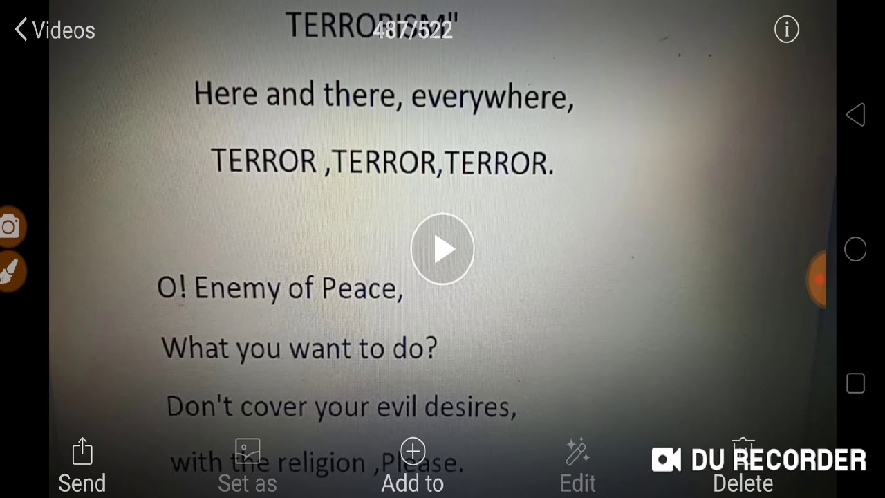 Poem on Terrorism by poetess ANJU - YouTube