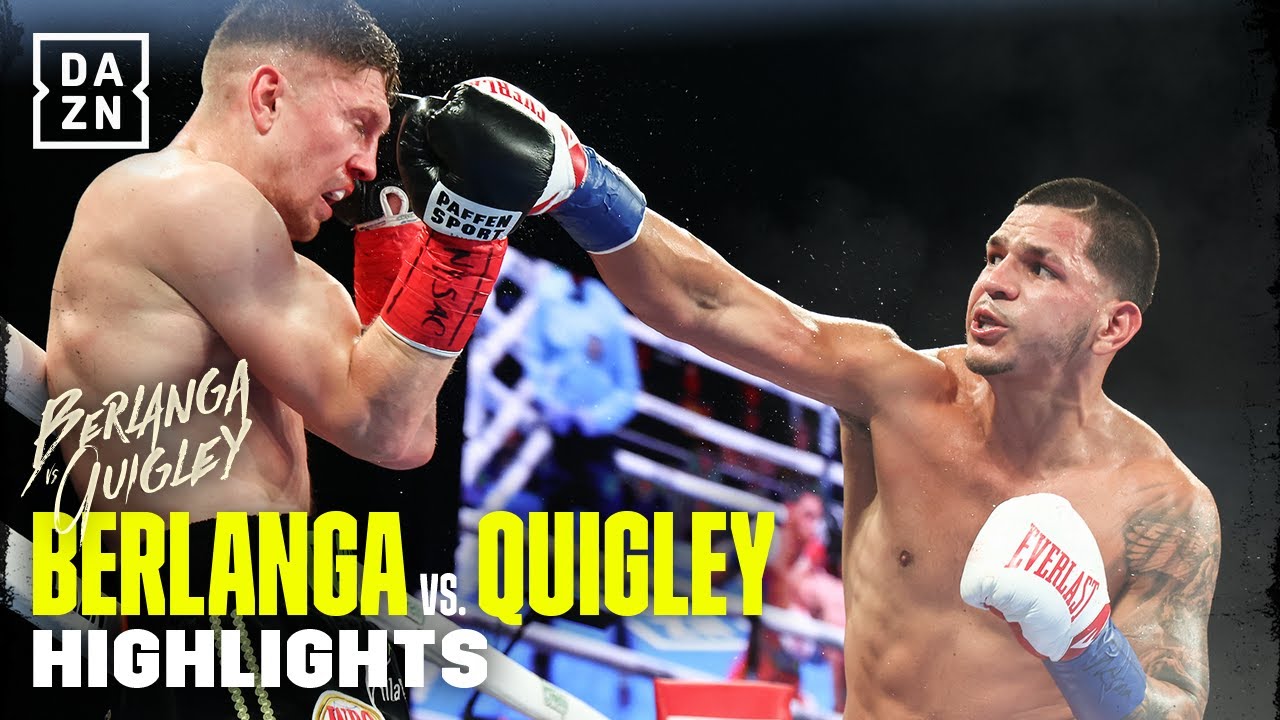 BERLANGA DROPS QUIGLEY FOUR TIMES | Berlanga vs. Quigley Fight ...