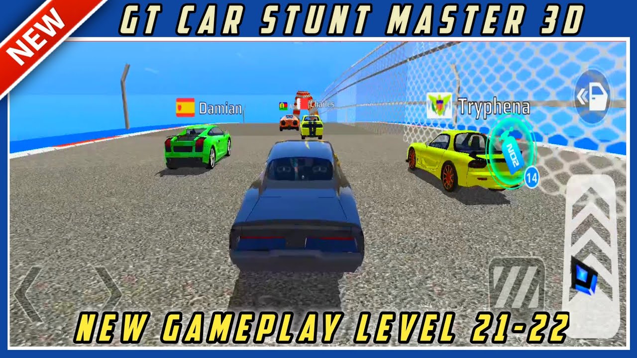 Gt Car Stunts Master 3D Gameplay || Racing Career Level 21-22, Android ...