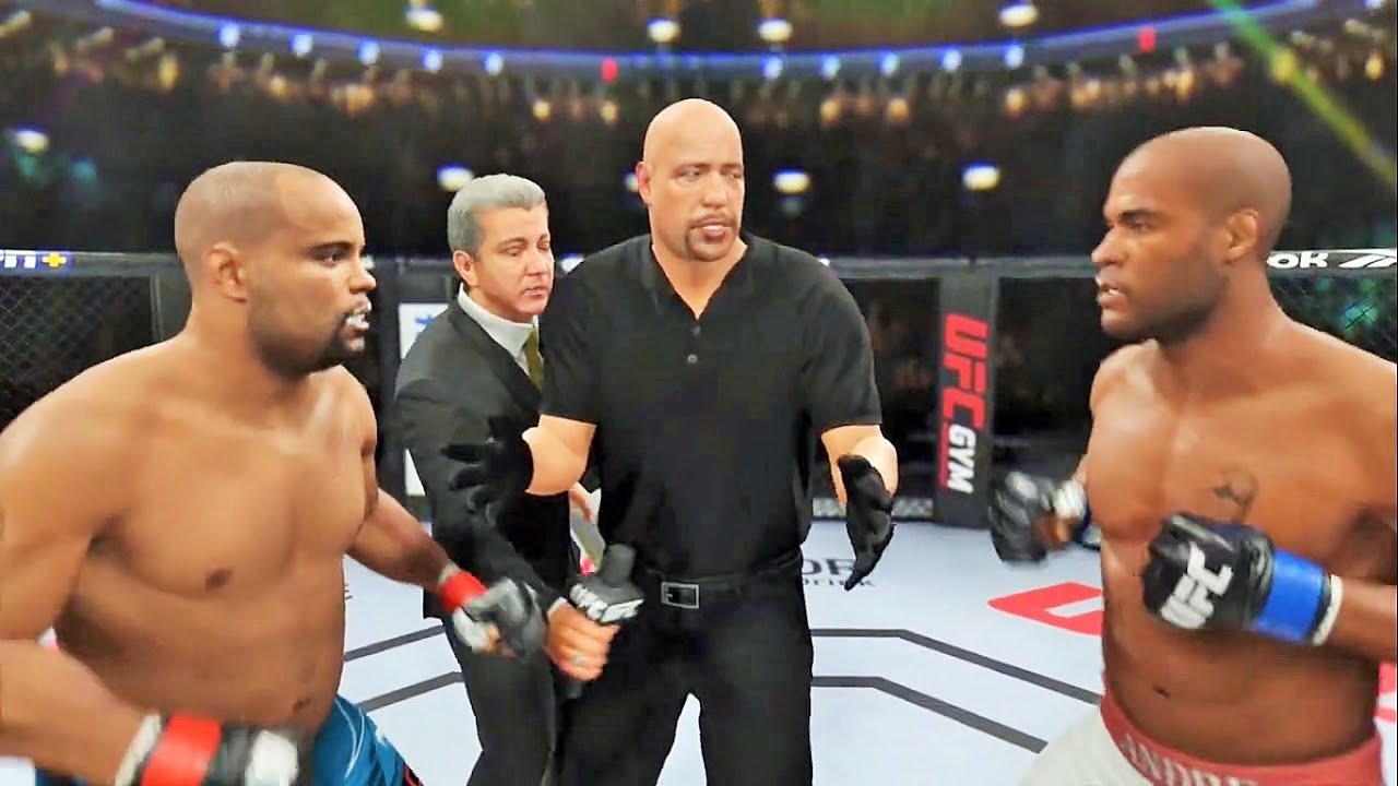 Daniel Cormier vs Andre Bishop Full Fight - UFC 4 Simulation - YouTube