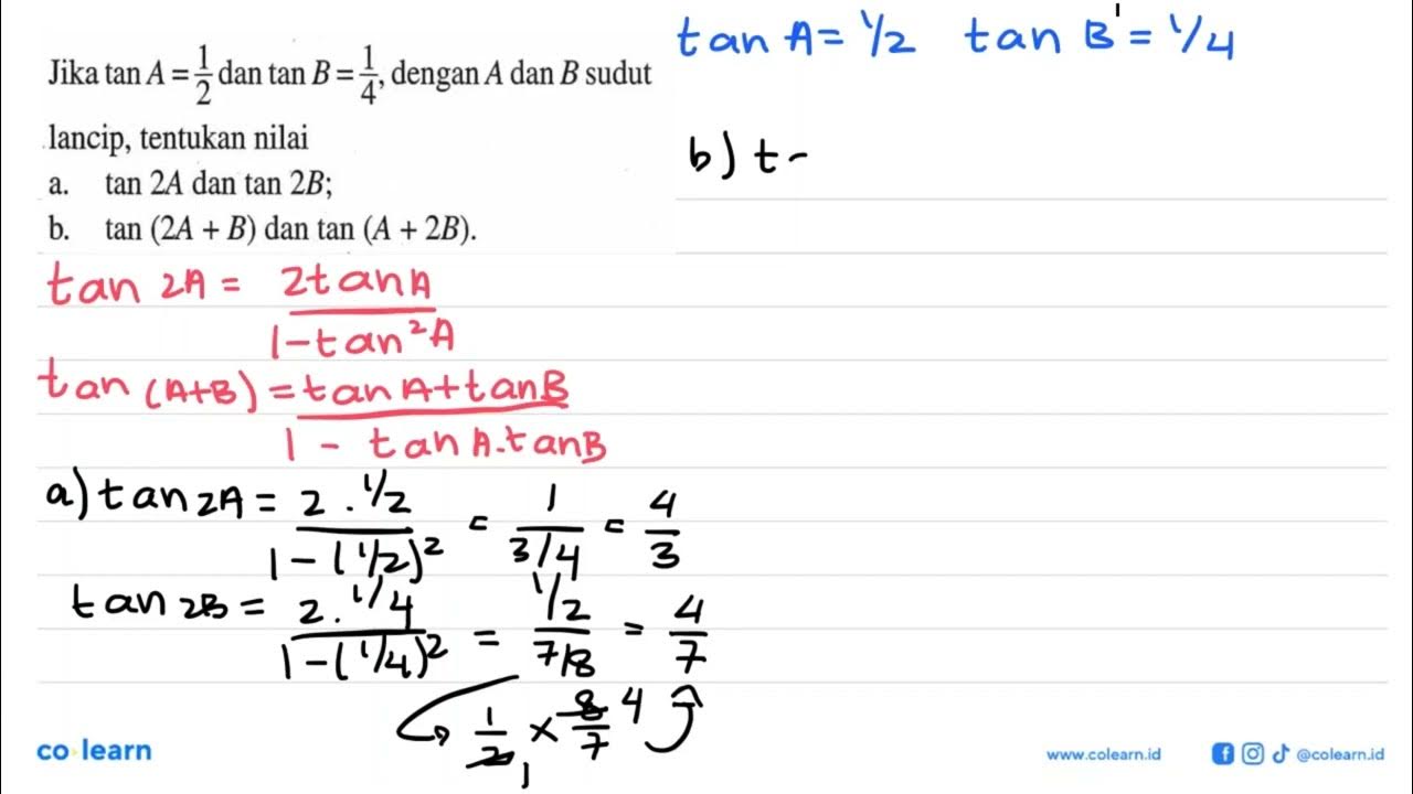 jika-tan-a-1-2-dan-tan-b-1-4-dengan-a-dan-b-sudut-lancip-tentukan