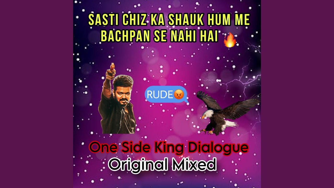 Thalapathy Vijay Attitude Dialogue (Original Mixed) - YouTube