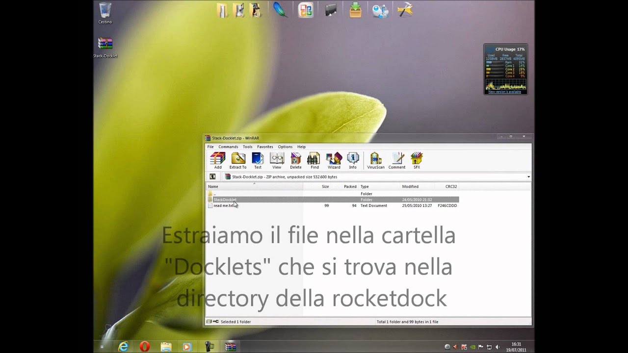 Tutorial rocketdock in stile mac - YouTube
