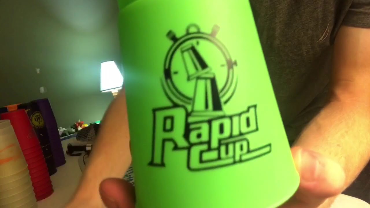 Sport Stacking: Unboxing Green Rapid Cups - YouTube