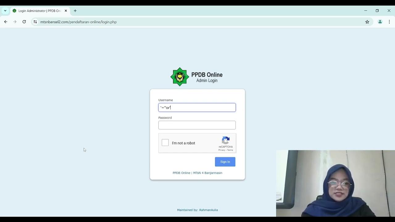UJIAN PRAKTIKUM KEAMANAN JARINGAN (SQL INJECTION) - YouTube
