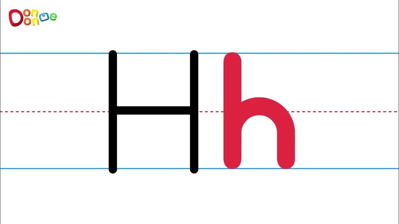 Learn How to Write the Alphabet Uppercase and Lowercase Letter H ...