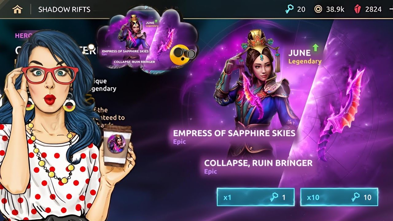 Shadow fight 4 new unlock character JUNE unlock key 👉🗝️ पतन, बर्बादी ...