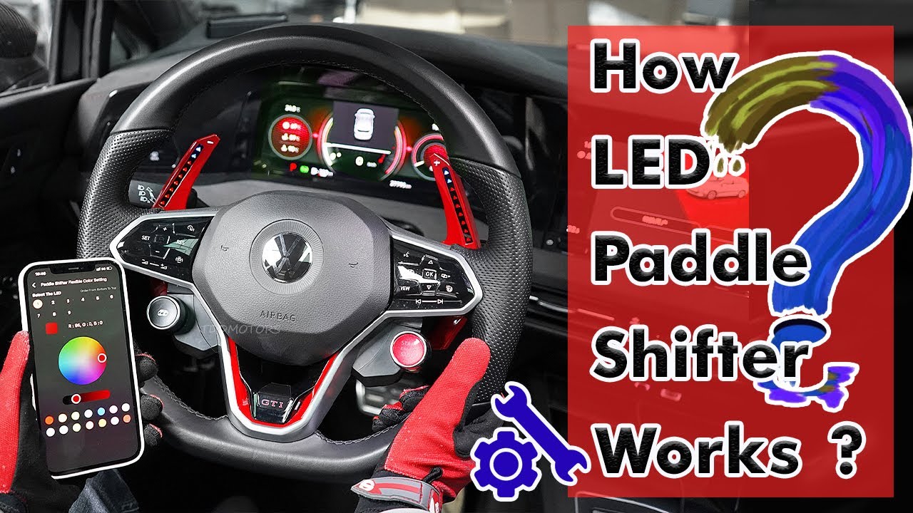 How LED Paddle Shifters Work on VW Golf GTI MK8？ - YouTube