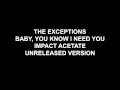 The Exceptions – The Look In Their Eyes / Baby, You Know I Need You ...