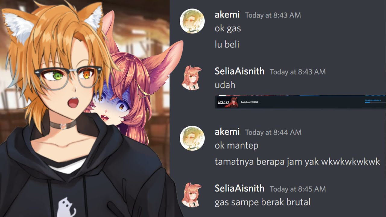 Pertama kali main hololive ERROR bareng @akeminekomachi - YouTube