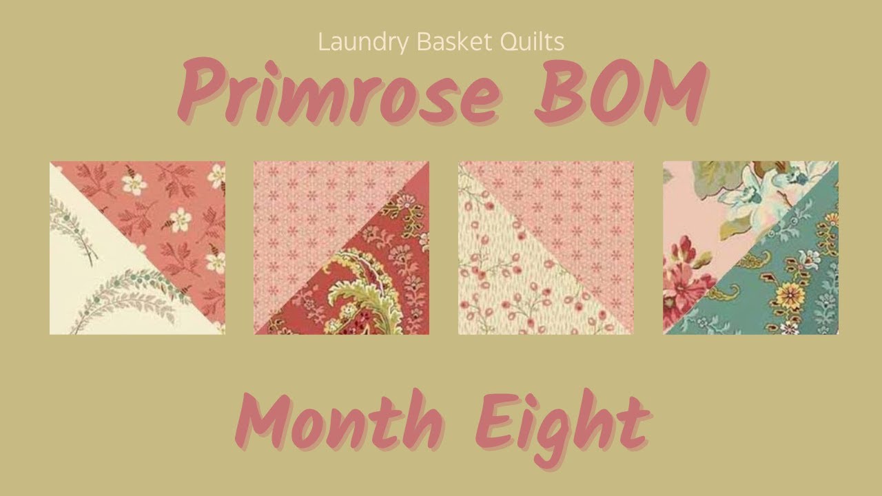 How To Make Simple Quilting Blocks into STUNNING Medallion Quilt! Primrose BOM - Month 8 - Block ...