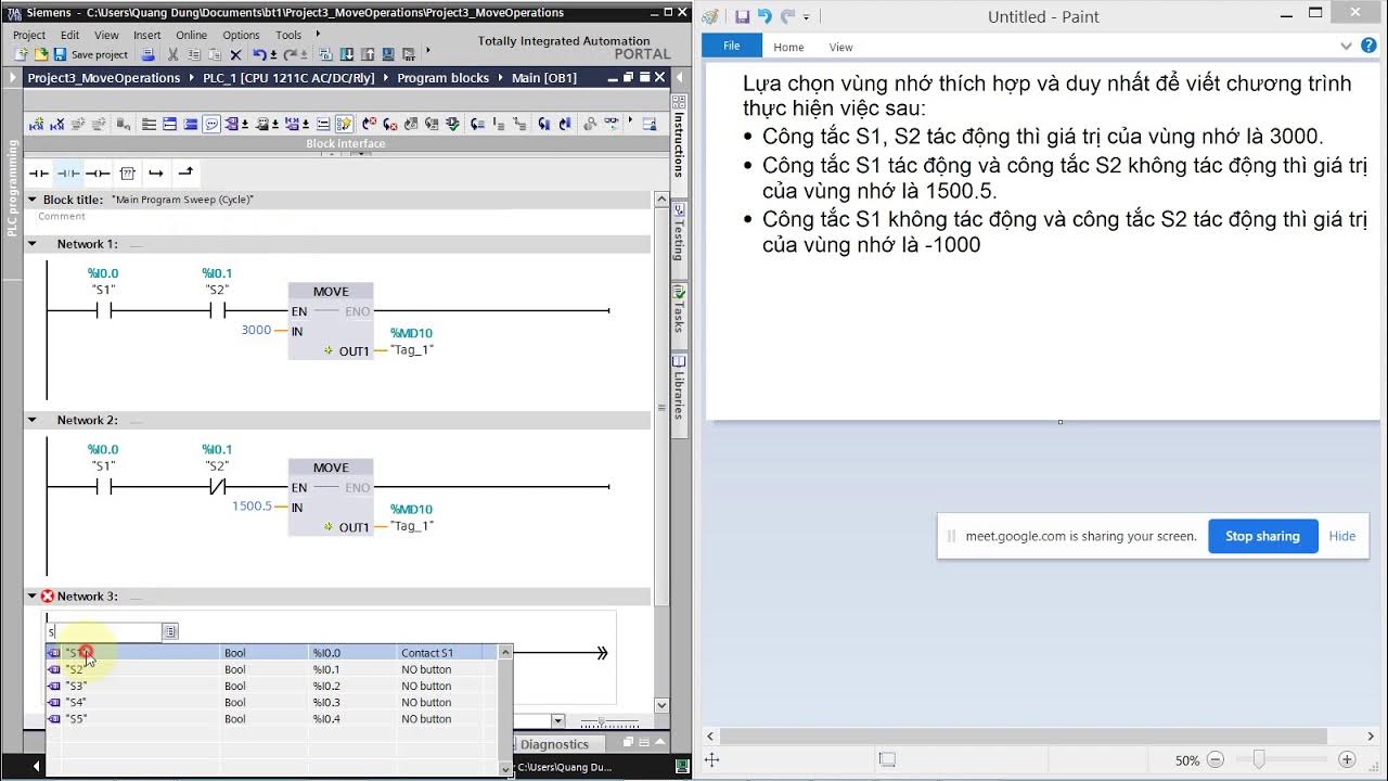 PLC SIMATIC PROGRAMMING: Move instruction (Lệnh dịch chuyển vùng nhớ ...