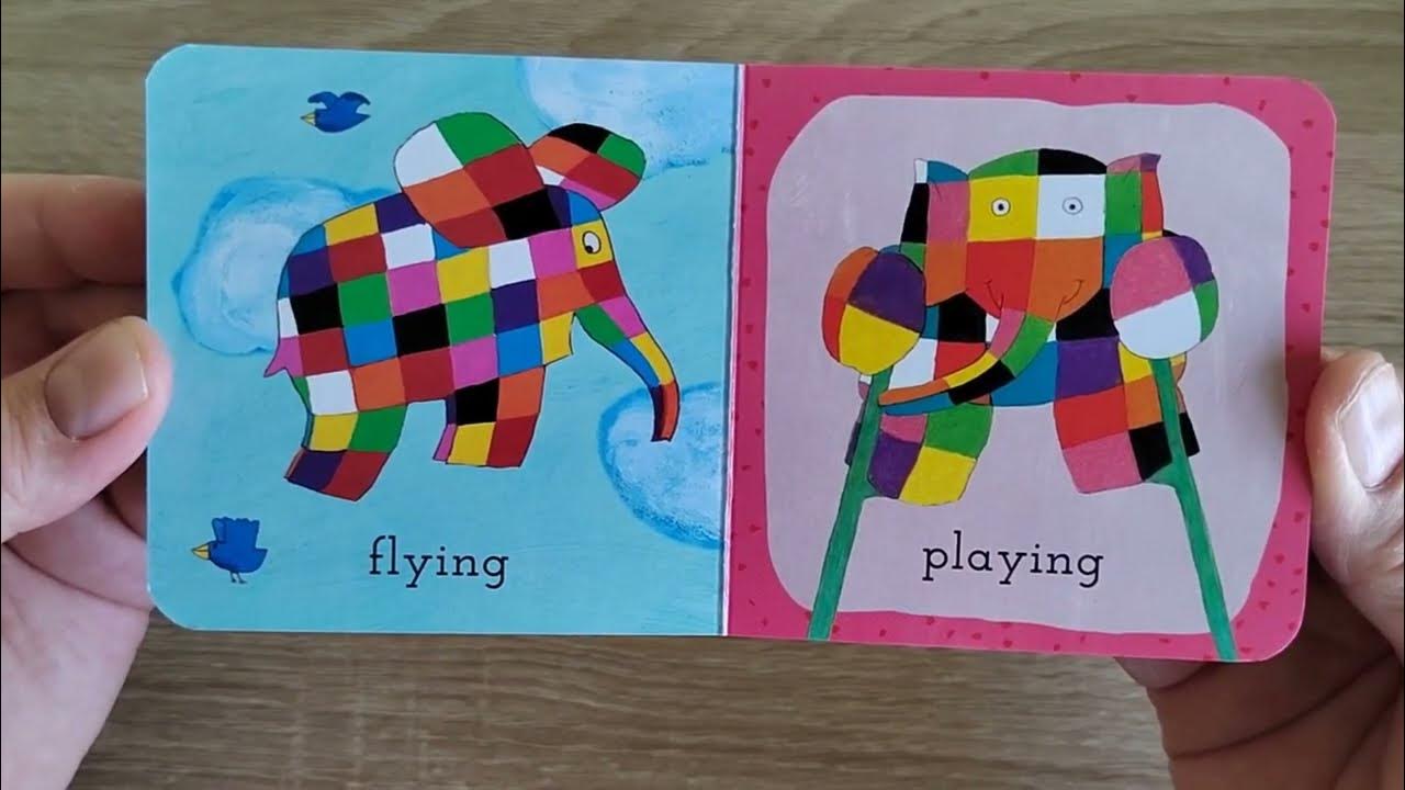 Elmer's Little Library - ACTIONS! Elmer the Elephant Board Book Read ...