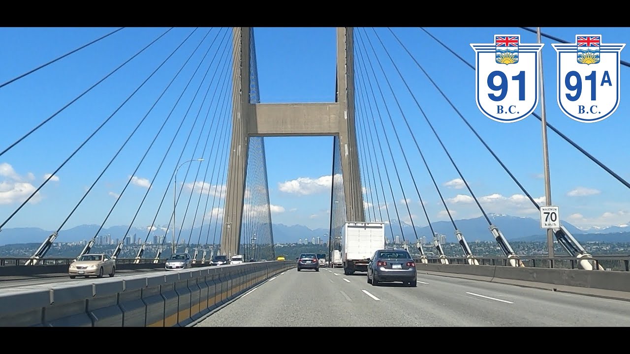 [2021/02] Vancouver Freeways - BC Highway 91 & 91A (Alex Fraser Bridge ...