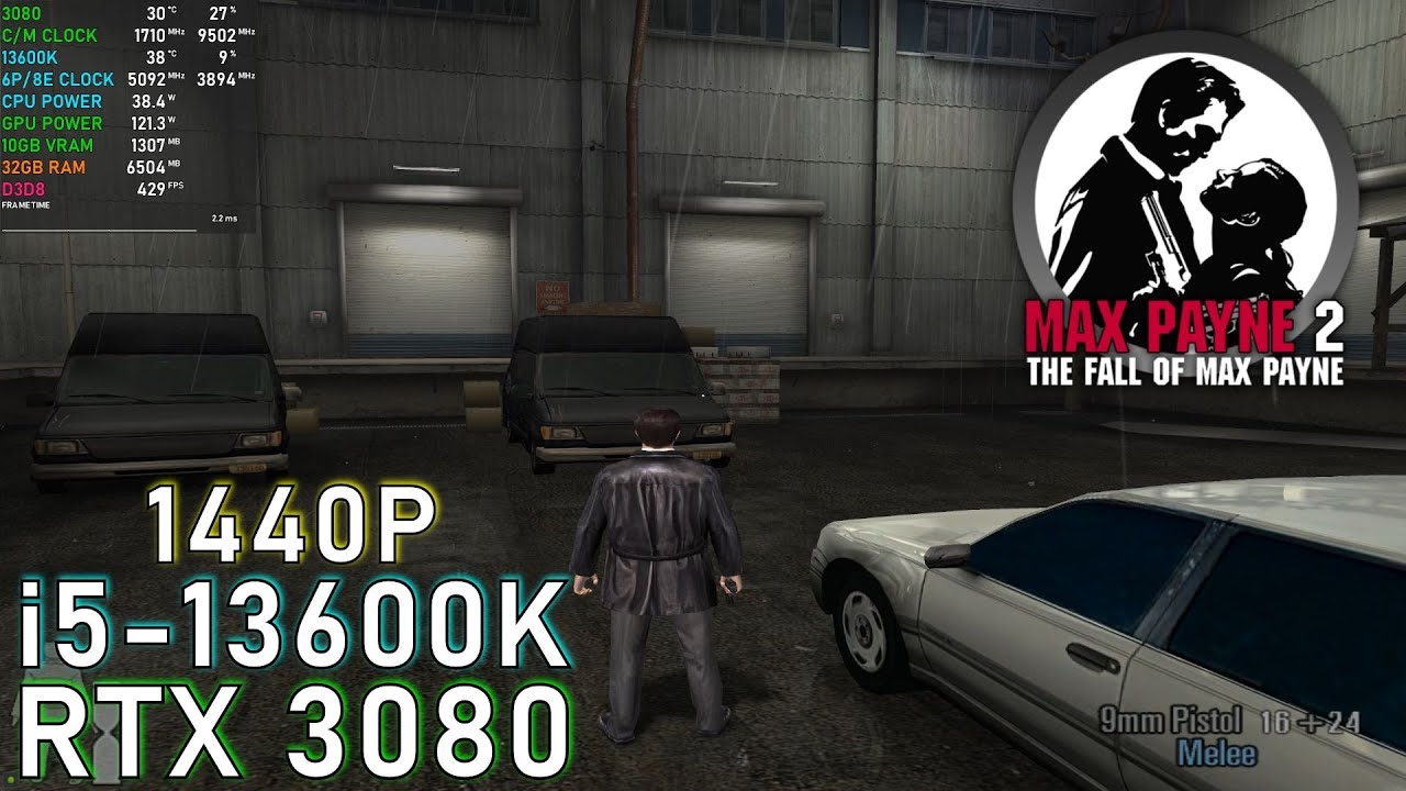 Max Payne 2: RTX 3080 + 13600K 5.1GHz [High 1440P] - YouTube