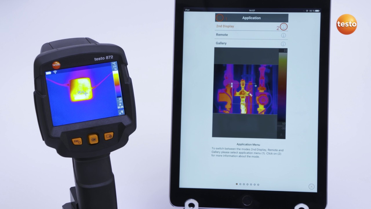 How to - testo 868 - 872 testo Thermography App - YouTube
