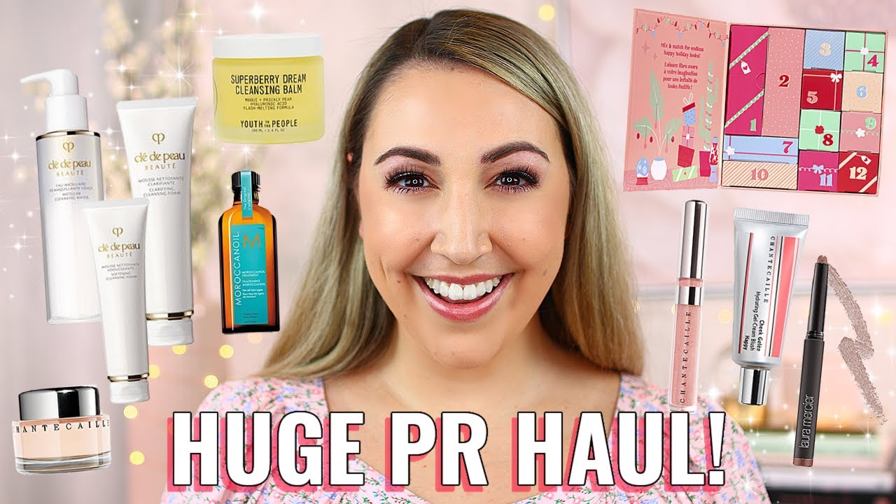 HUGE PR HAUL! *Unboxing New Makeup & Skincare* - YouTube
