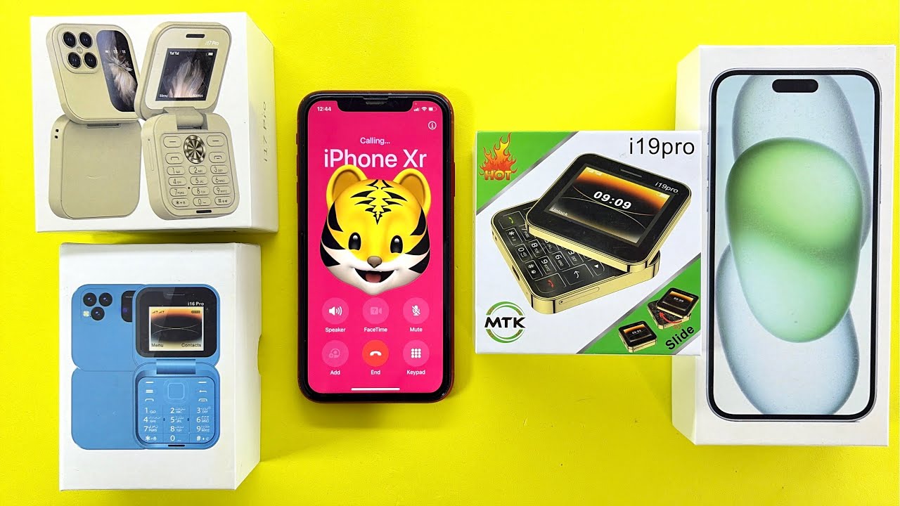 Incoming Call + Unboxing China Flip Phones i15pro/ i16pro/ i17pro ...