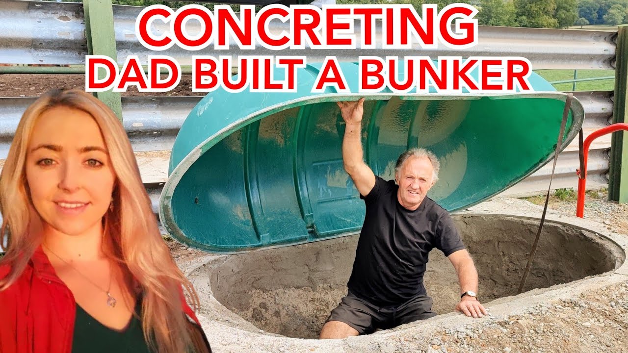 CONCRETING - Dad builds a bunker - YouTube