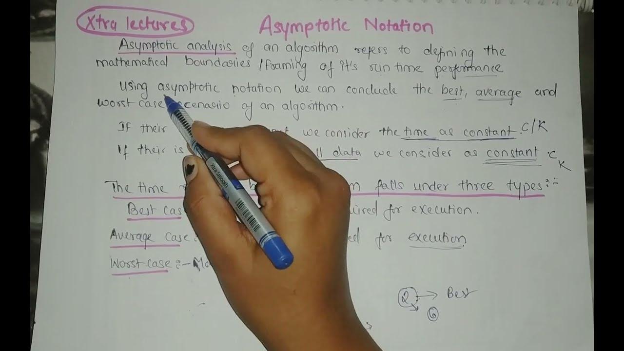 Asymptotic notation in hindi | Asymptotic analysis of an algorithm | data structure unit 1 - YouTube