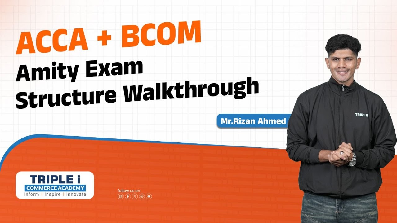 ACCA + B.Com | Amity University Exam Structure Guide | Explained by Mr ...