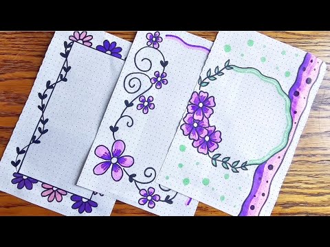Beautiful project Front page ideas / Border designs for Assignments and ...
