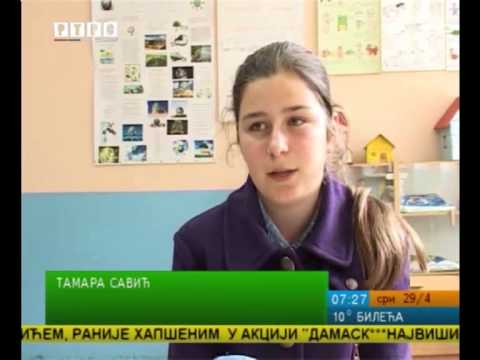 Tamara Savic najbolja ucenica OS "Josif Pancic" Kozica - RTRS prilog ...
