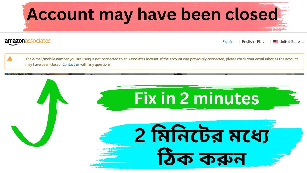 Amazon Affiliate Program Account Closed How To Re Open Amazon Amazon Affiliate Program Account Closed How To Re Open Amazon