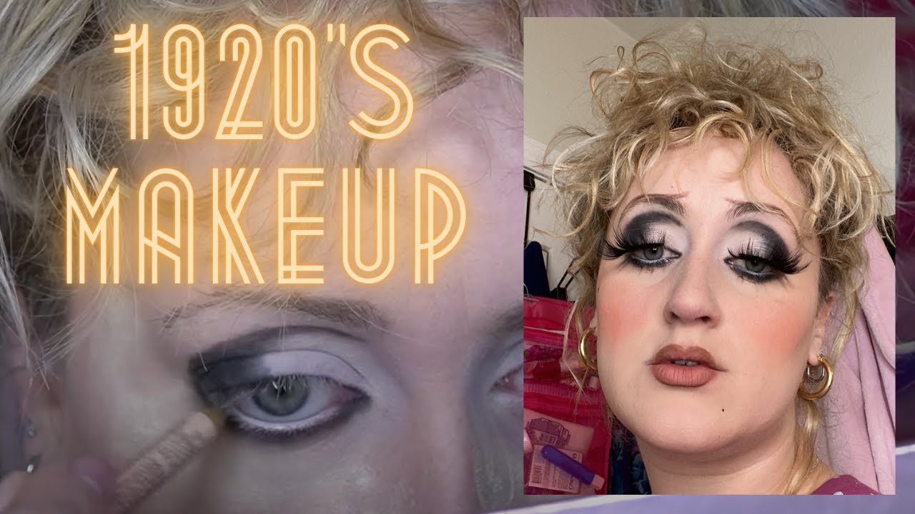 Trying 1920's Downturned Eye Makeup | Brittany Broski - YouTube