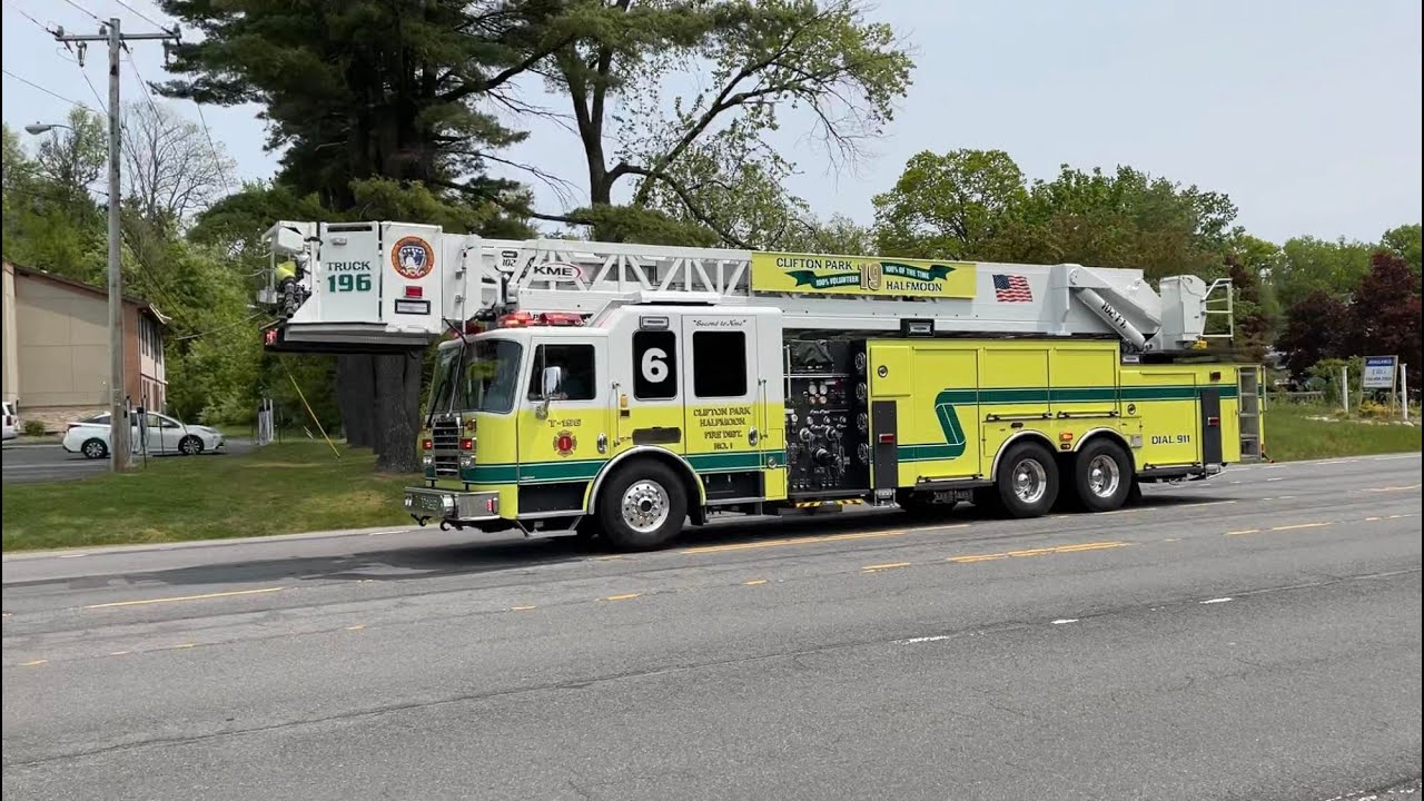 Clifton Park Fire Engine 191 and Truck 196 Responding - YouTube