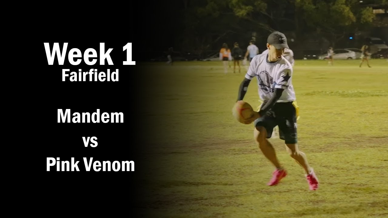 Mandem vs Pink Venom - Fairfield Wednesday Oztag - Week 1 - YouTube