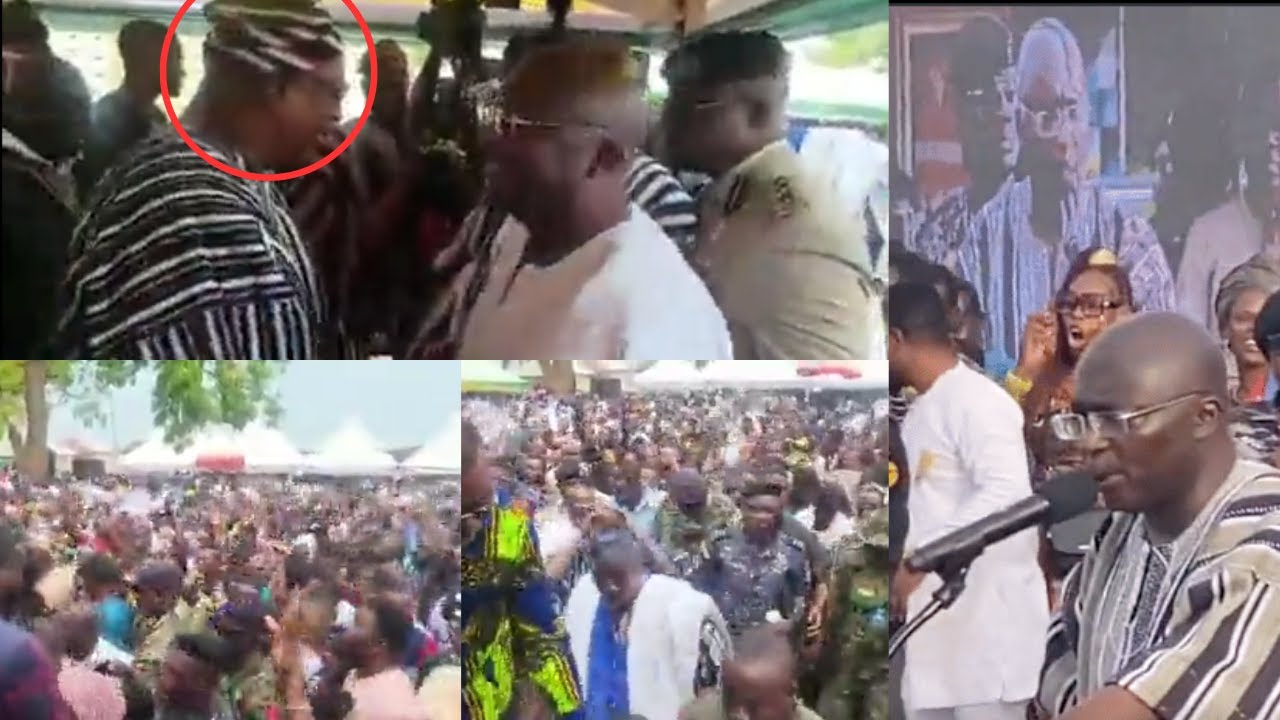 Mahama in tears as Damango people sings for Bawumia when he arrived in ...