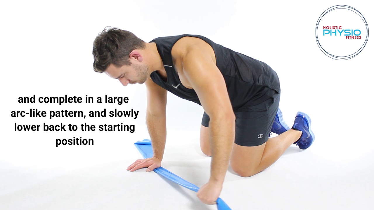 Reverse flys with band (Strength) - YouTube