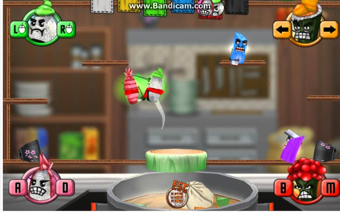 sushi fight с скэйнам - YouTube