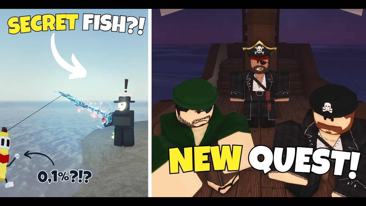 New EXTREMELY RARE SECRET Rarity In FISCH + NEW QUEST! (ROBLOX FISCH ...