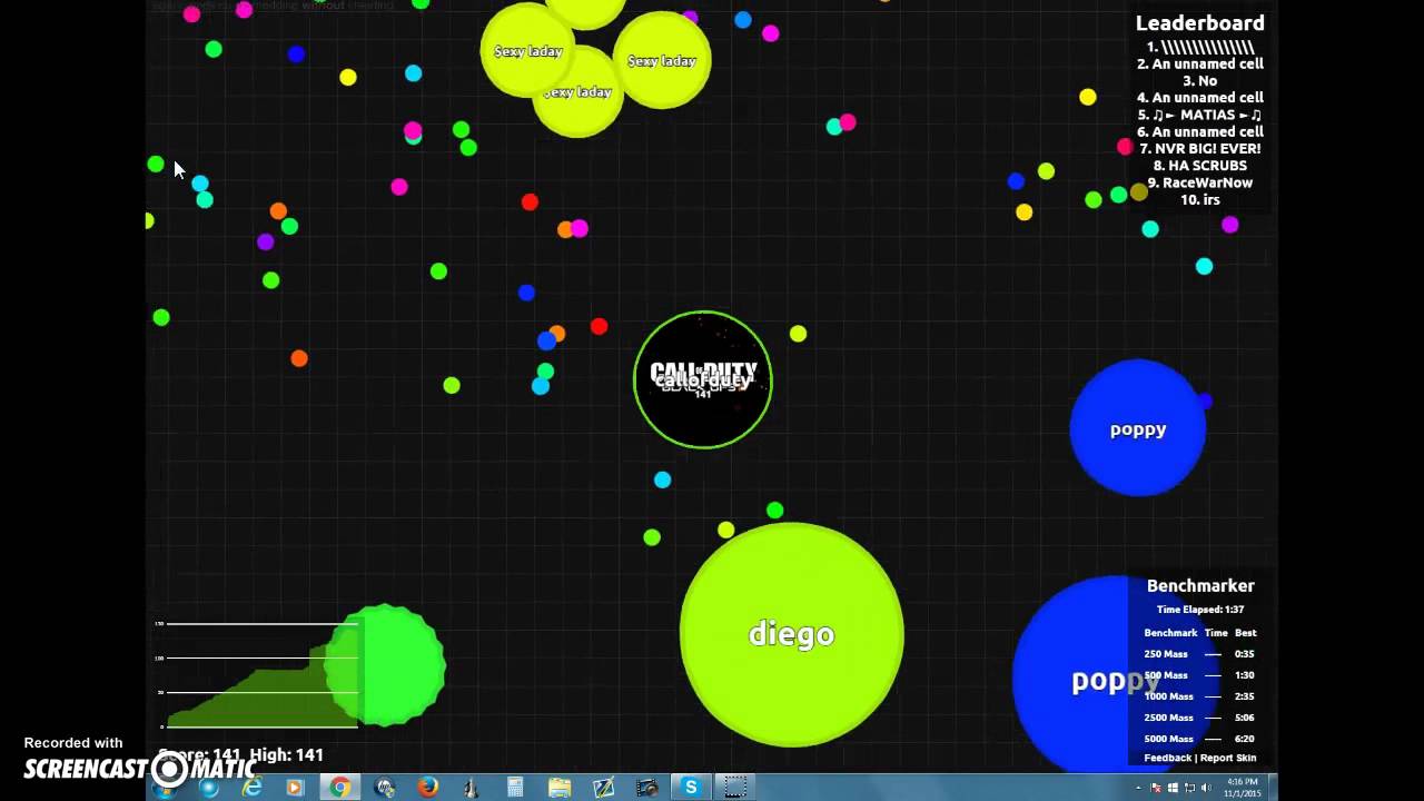 Agar.io with agariomods - YouTube