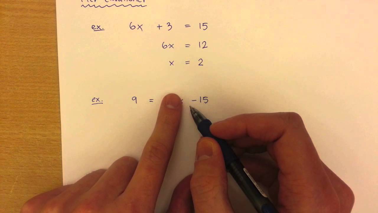 7 - Algebra - Mer Ekvationer - YouTube